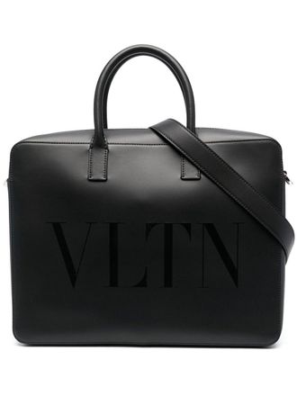 Valentino Garavani sac pour ordinateur &agrave; logo imprim&eacute; - Noir