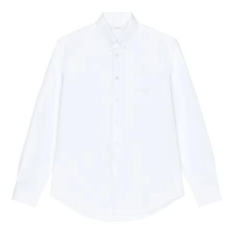 Givenchy Classic Fit LS Shirt Jacquard - - Shirts - Herren - Wei&szlig; - 2XL