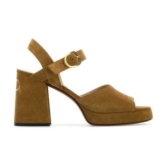 Valentino Garavani Femme, Chaussures, Jaune, Taille: 37 1/2 EU Sandales VLogo Signature