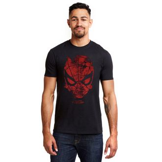 MARVEL Herren Spiderman Webhead T-Shirt, Schwarz, M EU
