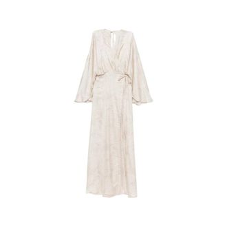 Golden Goose Langer Wickel-Jacquard-Maxikleid - - Dresses - Damen - Wei&szlig; - S