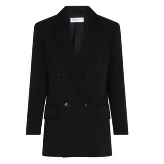 Max Mara Zweireihiger Blazer - - Jackets - Damen - Schwarzk - XS