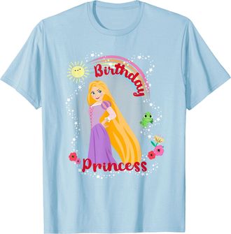 Disney Tangled Birthday Princess With Rapunzel And Pascal T-Shirt