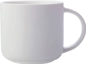 Maxwell & Williams White Basics Round Becher, Tasse, Grade, Porzellan, Weiß, 450 ml, AY0354