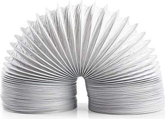 Nedis PVC Air Outlet Hose Air Outlet Hose PVC | 127 mm | 6.00 m White 6.00 m, DRHO127WT60, Weiss