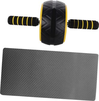 Cabilock Bauchroller mit Kniepolster Core Roller für Effektives Bauchmuskeltraining Rutschfestes Abdominalrollenrad für Heimfitness Langlebiges Trainingsgerät 