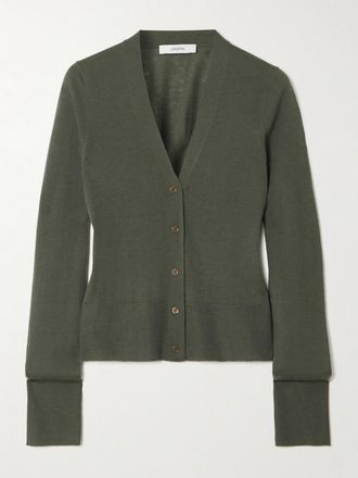 Joseph Cashair Cashmere Cardigan - Green