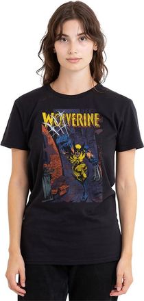 MARVEL Damen Wolverine Backstreet Strike Damen-T-Shirt, Schwarz, Schwarz, XXL