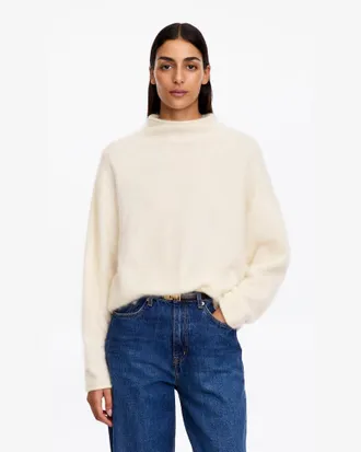 Arket Rollkragenpullover Aus Reinem Kaschmir -Wei&szlig;