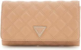 Guess sac &agrave; &eacute;paule bandouli&egrave;re Giully II Xbody Flap Organizer Beige marron clair