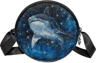Generic Petit sac &agrave; bandouli&egrave;re Circle pour femme, petit sac &agrave; bandouli&egrave;re avec fermeture &eacute;clair, bretelles r&eacute;glables, sac &agrave; main rond d&eacute;contract&eacute; pour femmes
