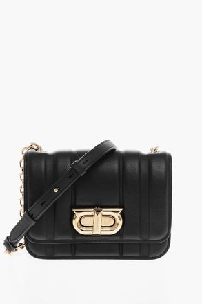 Ferragamo Quilted Leather Crossbody Bag With Chain Salvatore Ferragamo