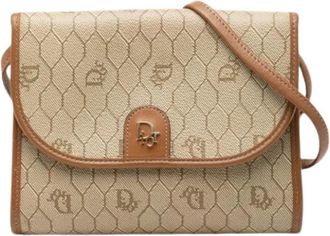 Dior Pre-owned Vintage Canvas Crossbody Bag - - Pre-owned - Damen - Beige - ONE SIZE