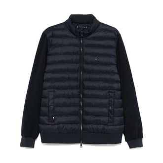 Tommy Hilfiger Homme, Vestes, Bleu, Taille: 3XL Manteau Zippé Bleu Rembourré