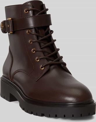 Lauren Ralph Lauren Schn&uuml;rstiefel aus echtem Kalbsleder Modell ALLYSON