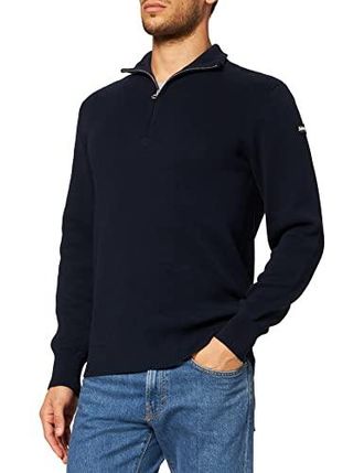 Schott NYC PLKERN3 Sweater, Navy, M Homme