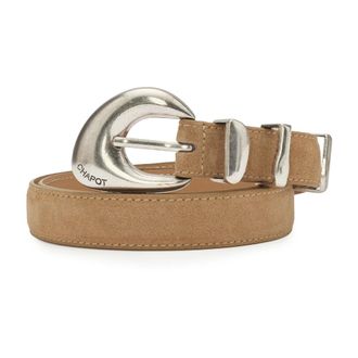 Fab By Fabienne Chapot Fabienne Chapot - Ceinture Pr&eacute;cieux Caillou Daim - Femme - Accessoires - Beige - Taille: 85 CM