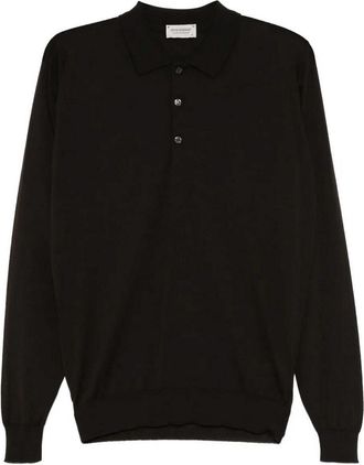 John Smedley Chemise - Marron