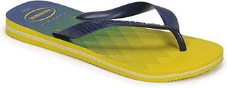 Havaianas Brasil Fresh, Tongues Mixte,Jaune (Jaune Citrus/Marine),39/40 EU