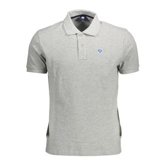 North Sails Graues Polo mit kurzen &Auml;rmeln - - Tops - Herren - Grau - XL