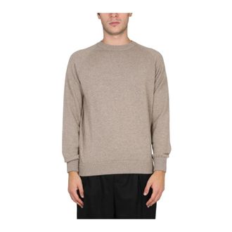 Drumohr Raglan Sleeve Crew Neck Sweater - - Knitwear - Herren - Grau - M