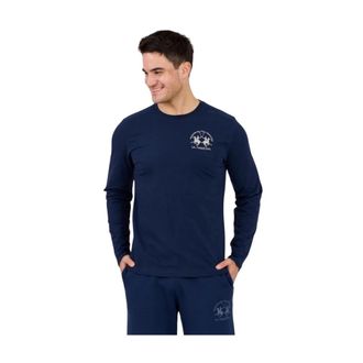 La Martina Langarm-T-Shirt - - Tops - Herren - Blau - XL