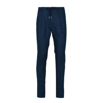 Tagliatore Leinen Chinos - - Trousers - Herren - Blau - 2XL