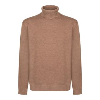 Incotex Homme, Pulls, Brun, Taille: L Merino Turtleneck