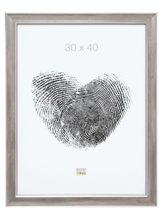 Deknudt Frames Deknudt S45YD1 Bilderrahmen, Holz, Silber, 30 x 40 cm