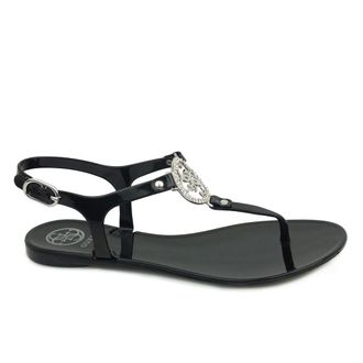 Guess Sandales Plates - Femme - Chaussures - Noir - Taille: 35 EU