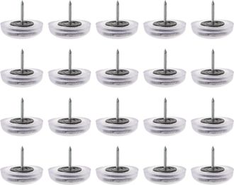 SOLUSTRE UKCOCO 20 St&uuml;ck rutschfeste Silikon M&ouml;belgleiter Rund Stuhlbein&uuml;berz&uuml;ge und Tischfu&szlig;schutz mit Filzunterseite Ger&auml;uschd&auml;mpfend f&uuml;r Holz Laminat Fliese