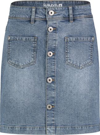 Sublevel Damen Jeansrock D85069BE50230L188-M