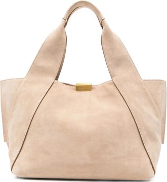 Gianni Chiarini Femme, Sacs, Beige, Taille: ONE Size Vivi Suede Large Tote Bag