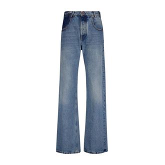 Balmain High Waist Wide-Leg Jeans - - Jeans - Herren - Blau - W30