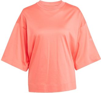 adidas Womens Soft Lux Lockeres T-Shirt Semi Turbo 2XL