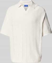 Jack & Jones Relaxed Fit Poloshirt mit Lochmuster Modell PAROS