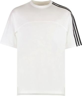 Yohji Yamamoto Homme, Tops, Blanc, Taille: S T-Shirt 3 Bandes