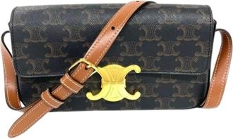 Celine Sac bandouli&egrave;re vintage Pre-owned - Femme - Pre-owned - Brun - Taille: ONE Size