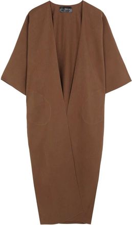 Cortana Femme, Vestes, Brun, Taille: 42 FR Culta, manteau long oversize henn&eacute;