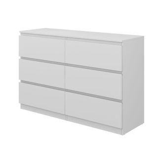 Vicco Commode avec tiroirs Calisto, Blanc, 120 x 78.5 cm