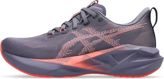 Asics Womens Novablast 5 Sneaker, Greyish Purple/Coral Reef, 42 EU
