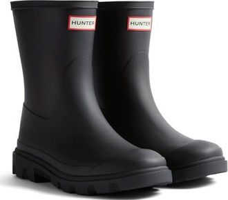 Hunter Homme Bottes Courtes En Caoutchouc Downpour, Black, 42 EU
