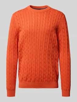 Christian Berg Strickpullover mit gerippten Abschl&uuml;ssen