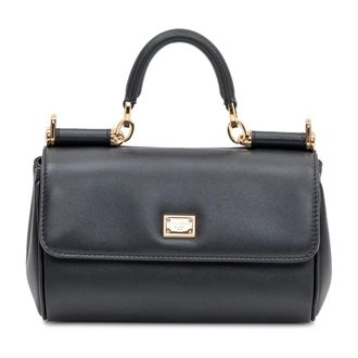 Dolce & Gabbana Femme, Sacs, Noir, Taille: ONE Size Cylindrical Top-Handle Bag