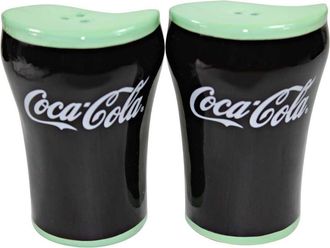 Coca Cola Ware Bell Glass Salt and Pepper Shakers by Coca-Cola