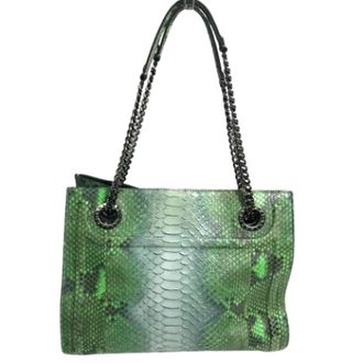 Bulgari Pre-owned Stoff schultertasche - - Pre-owned - Damen - Gr&uuml;n - ONE SIZE