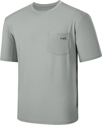 Bassdash Herren UPF 50+ Sonnenschutz Kurzarm T-Shirt Sommer Leicht Schnelltrocknend Funktionsshirt UV Sport Tee Angeln Wandern Kajakfahren Sportshirts