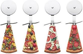 Excelsa Lollypop Pizzaschneider, Edelstahl, Mehrfarbig, 15 x 7 x 2 cm