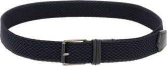 Ermenegildo Zegna Homme, Accessoires, Bleu, Taille: 95 CM Ceinture Tiss&eacute;e en Rayonne