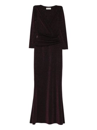 La Petite Robe Di Chiara Boni robe longue à effet métallisé - Violet